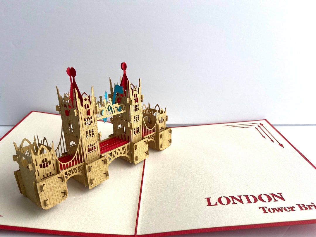 London Tower Bridge - Pop up Card - Etsy