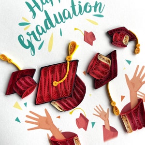 Graduation Quilling Card, Art Paper, Greeting Card, Quilling Card ...
