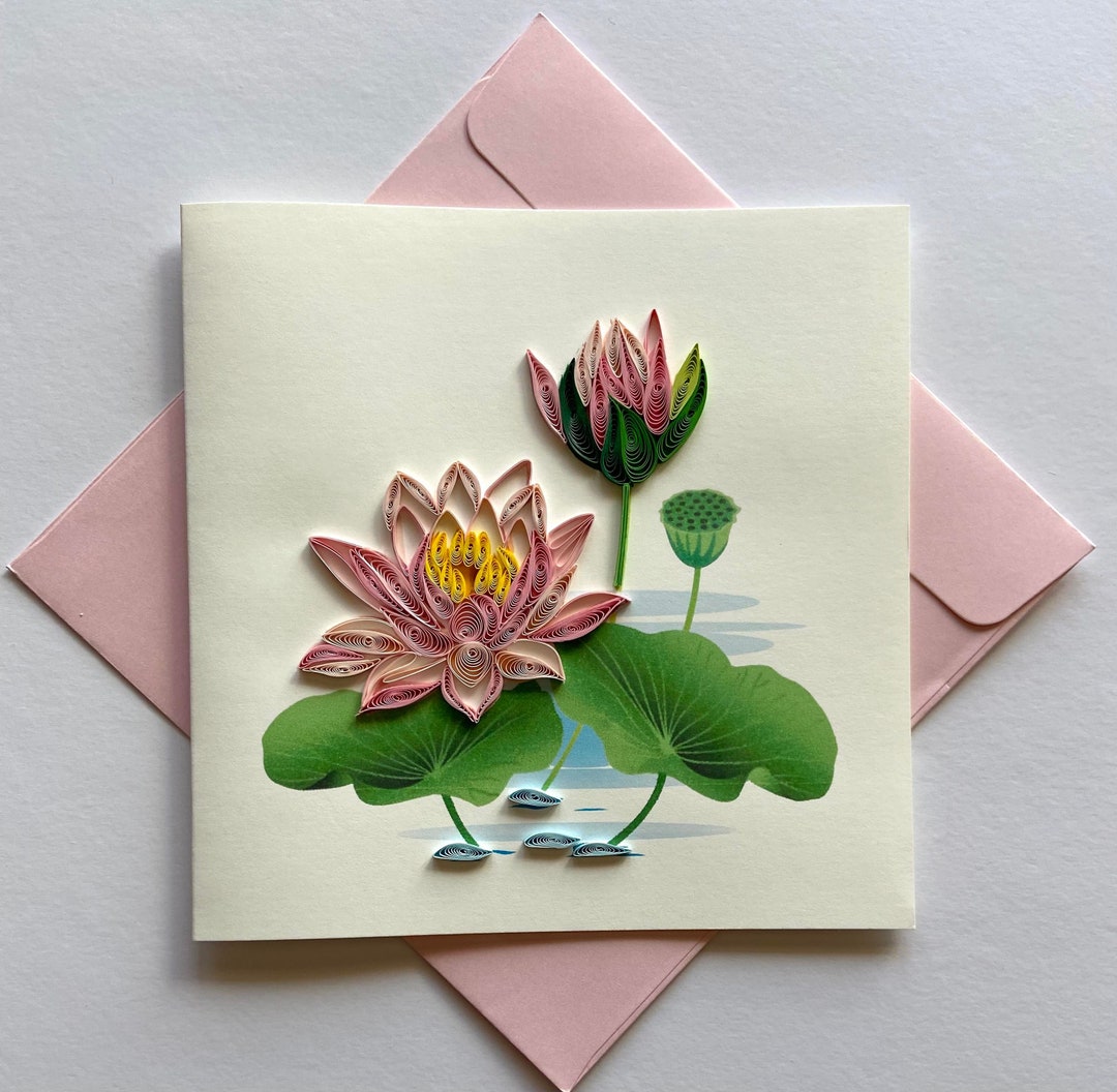 Flower Quilling Card, Art Paper, Greeting Card, Quilling Card, Craft ...