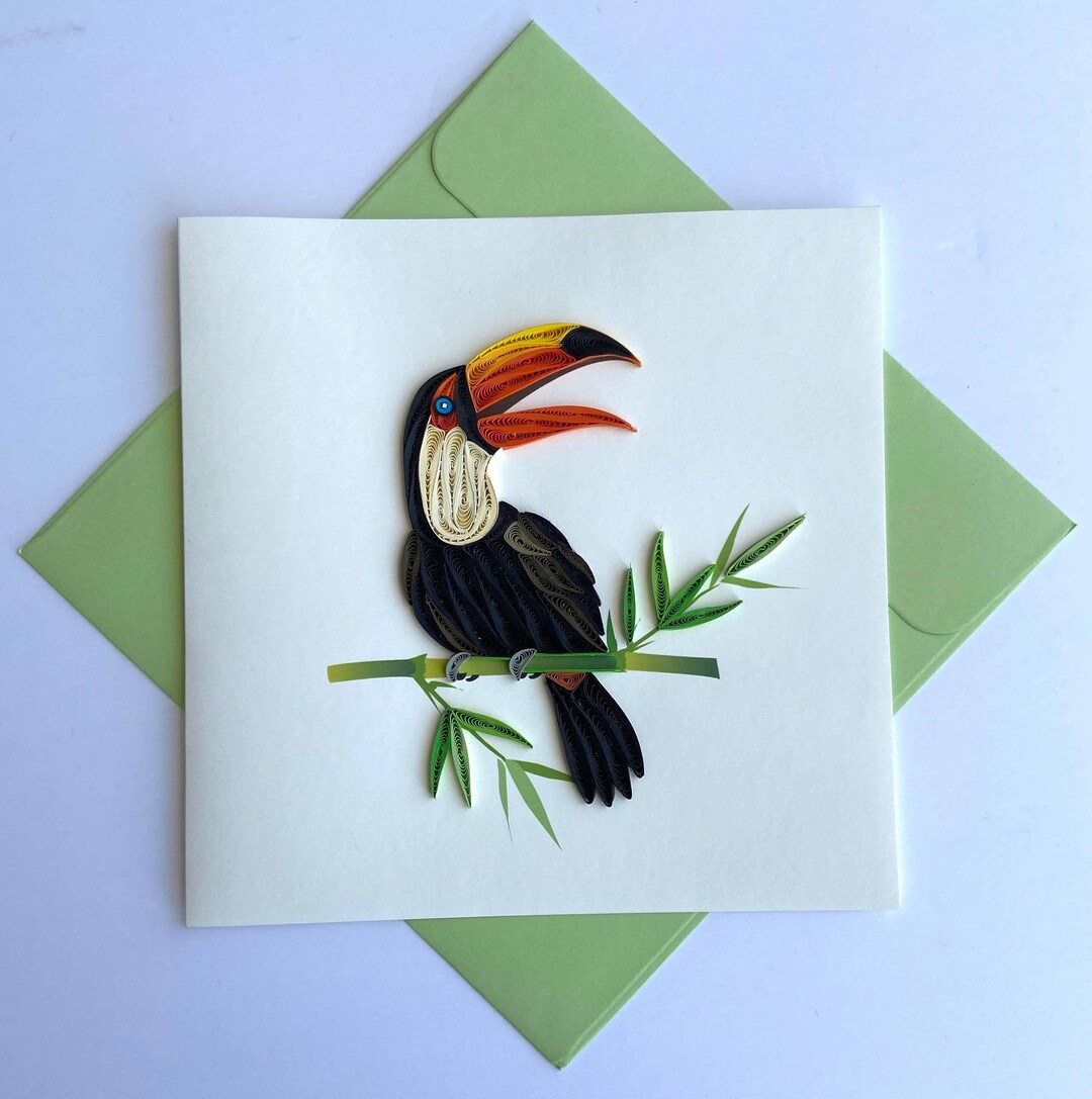 Raven Quilling Card - Etsy