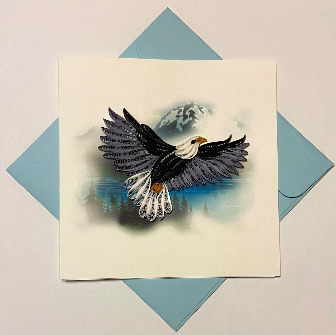 Eagle- Quilling Card - Etsy