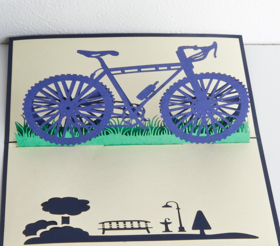 Bike - Pop up Card - Etsy