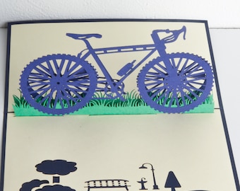 Templates PDF & SVG Easy Diy for Bike 3D Pop up Card [NOT for Cricut ...