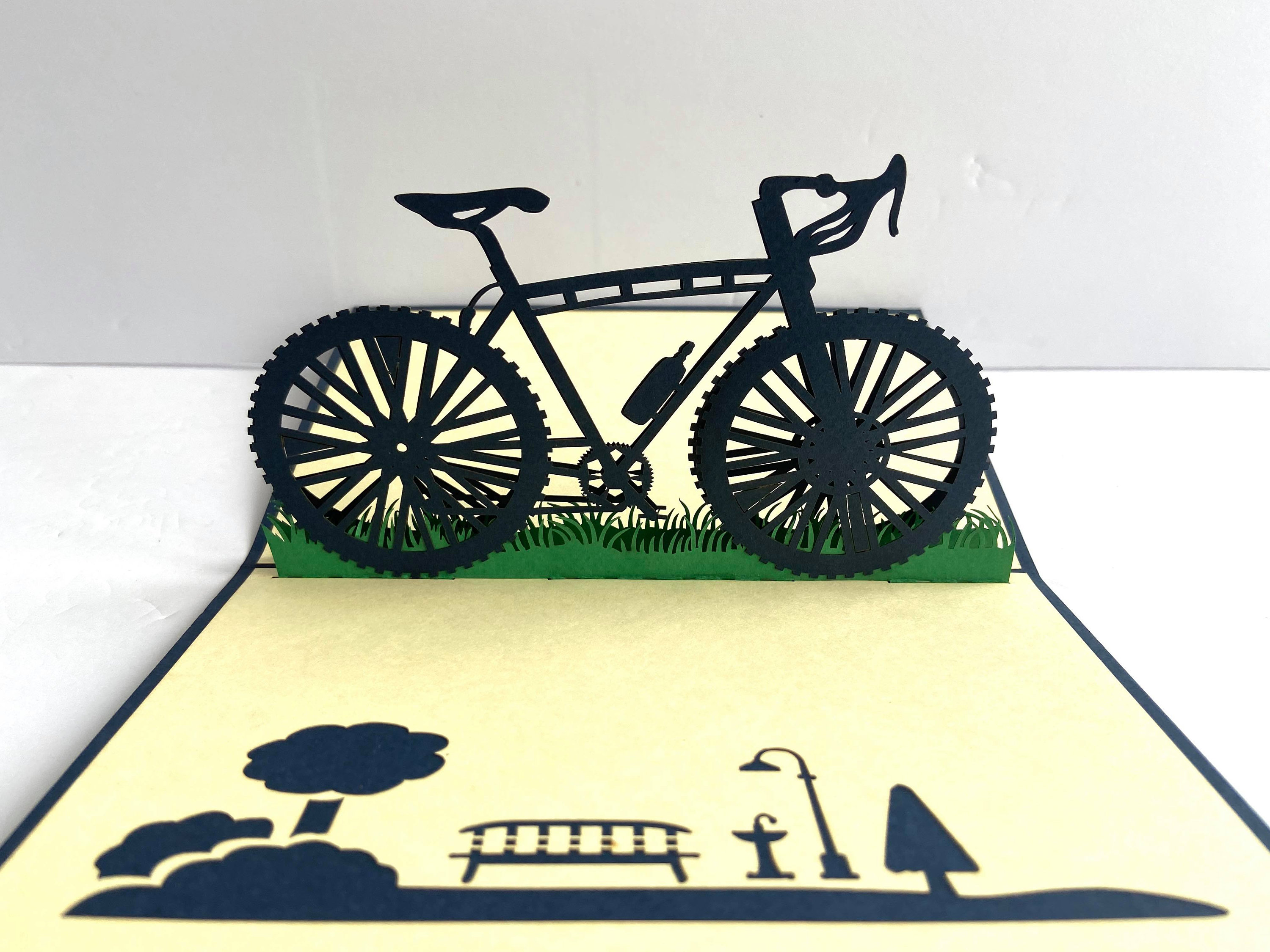 Bike - Pop up Card - Etsy