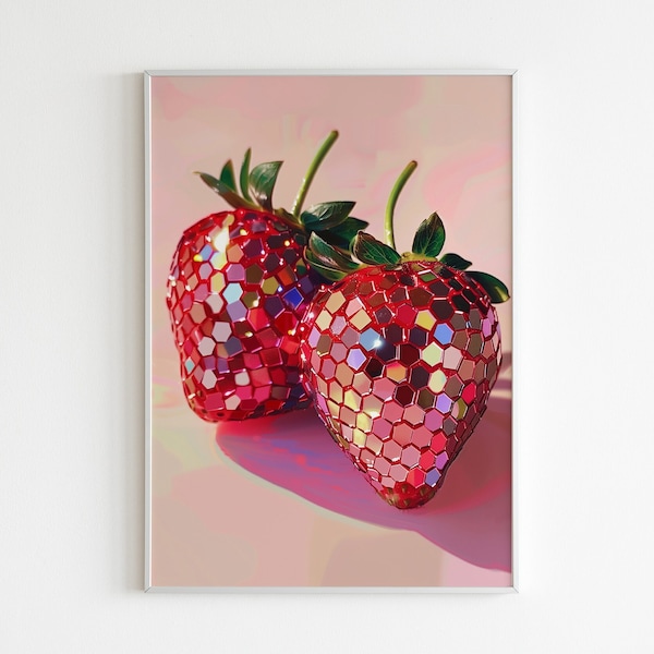 Fruit Disco Ball Print - Etsy
