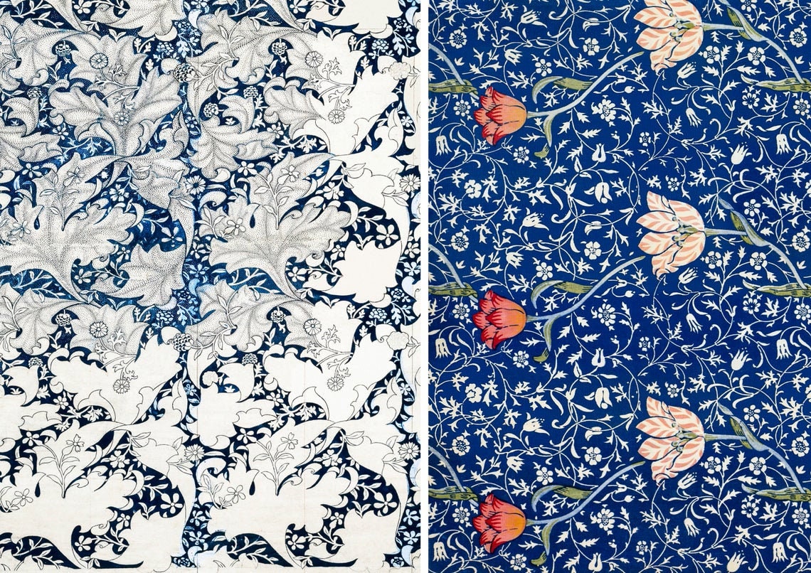 William Morris Paper Pack Digital Vintage Papers 40 Digital | Etsy