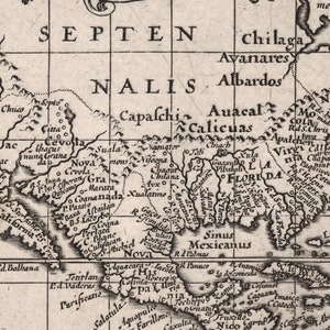 1630 Antique Map, Atlas Map, Pharos, Iupiter Olympicus, Dianae Templum ...