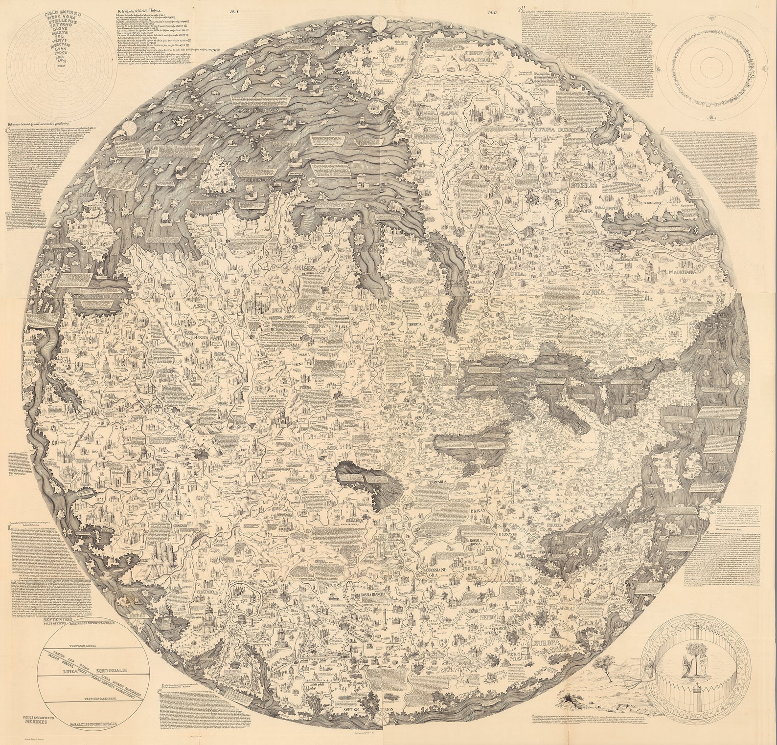 1450 Mappemonde Composite Map Map of the World | Etsy