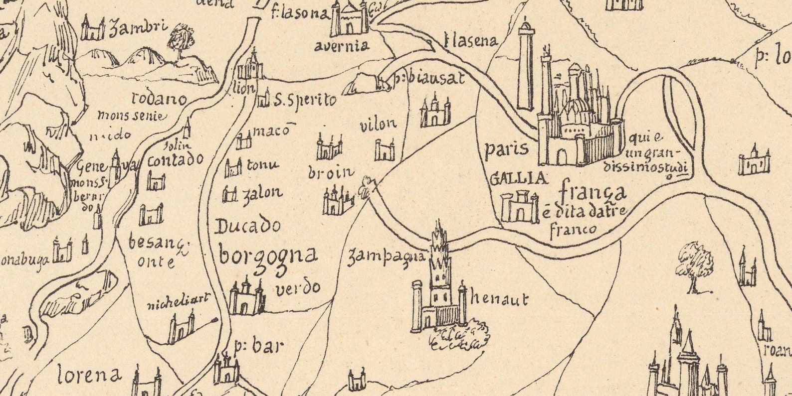 1450 Mappemonde Composite Map Map of the World | Etsy