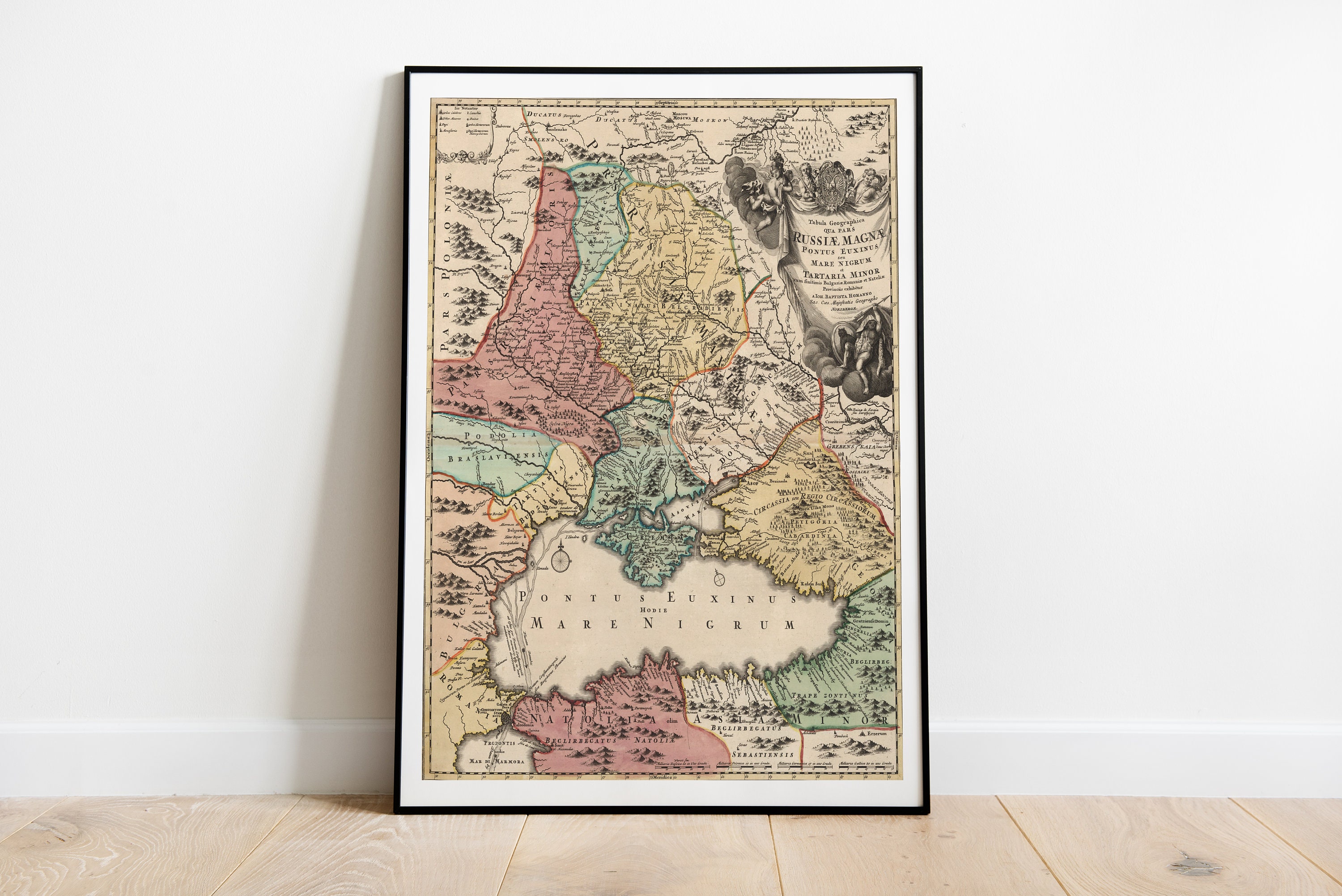 Antique Maps Set 6 Pcs, 1716-1908, Map of the World, Antique Map, Atlas ...