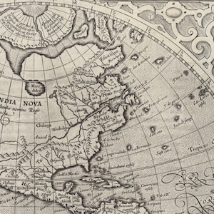 1607 Map, Atlas, Atlas Map, Mercator, Map of the World, America ...