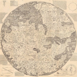 Antique Maps Set 9 Pcs, 1450-1618, Map of the World, Antique Map, Atlas ...