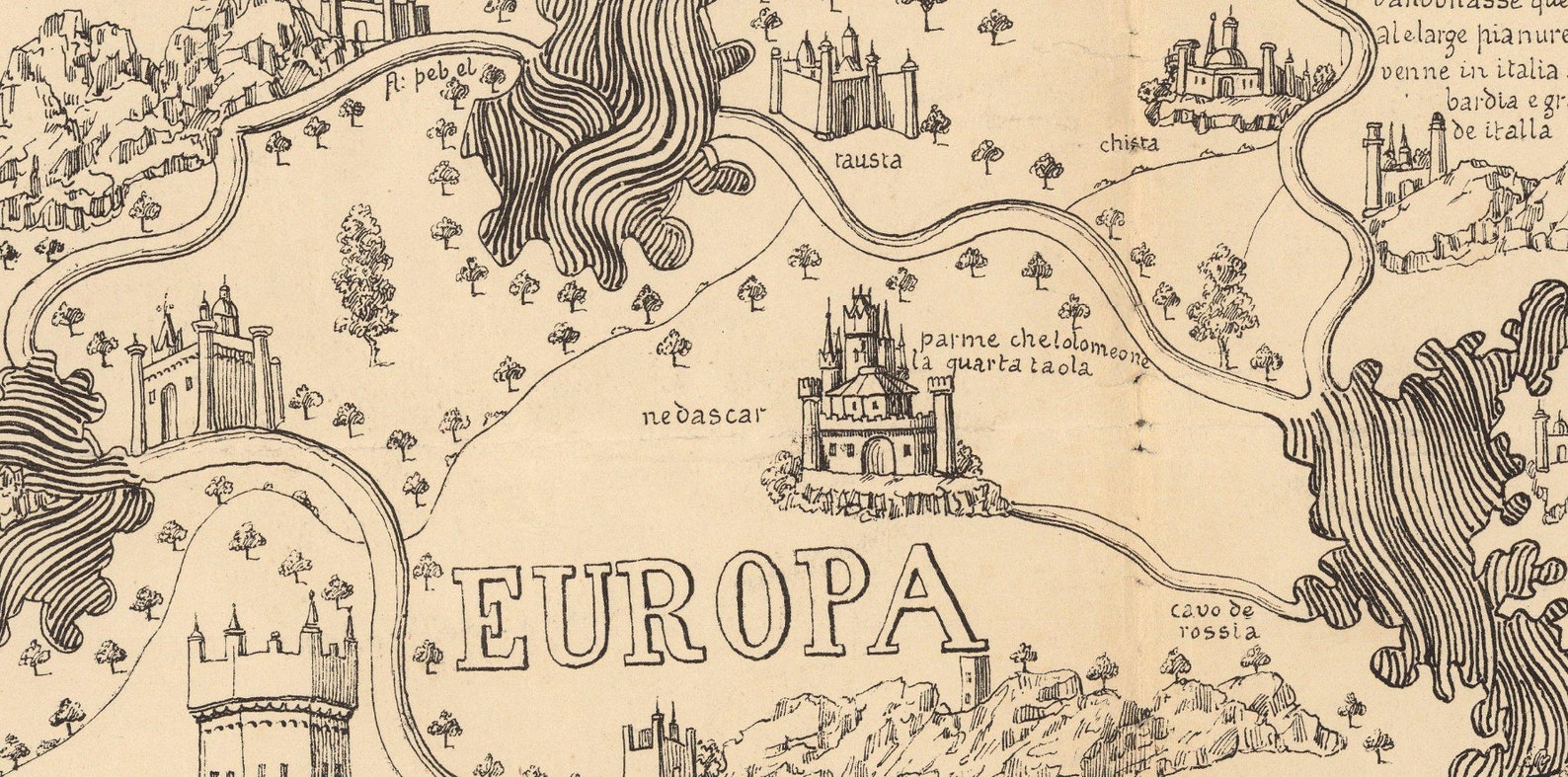 1450 Mappemonde, Composite Map, Map of the World - Etsy