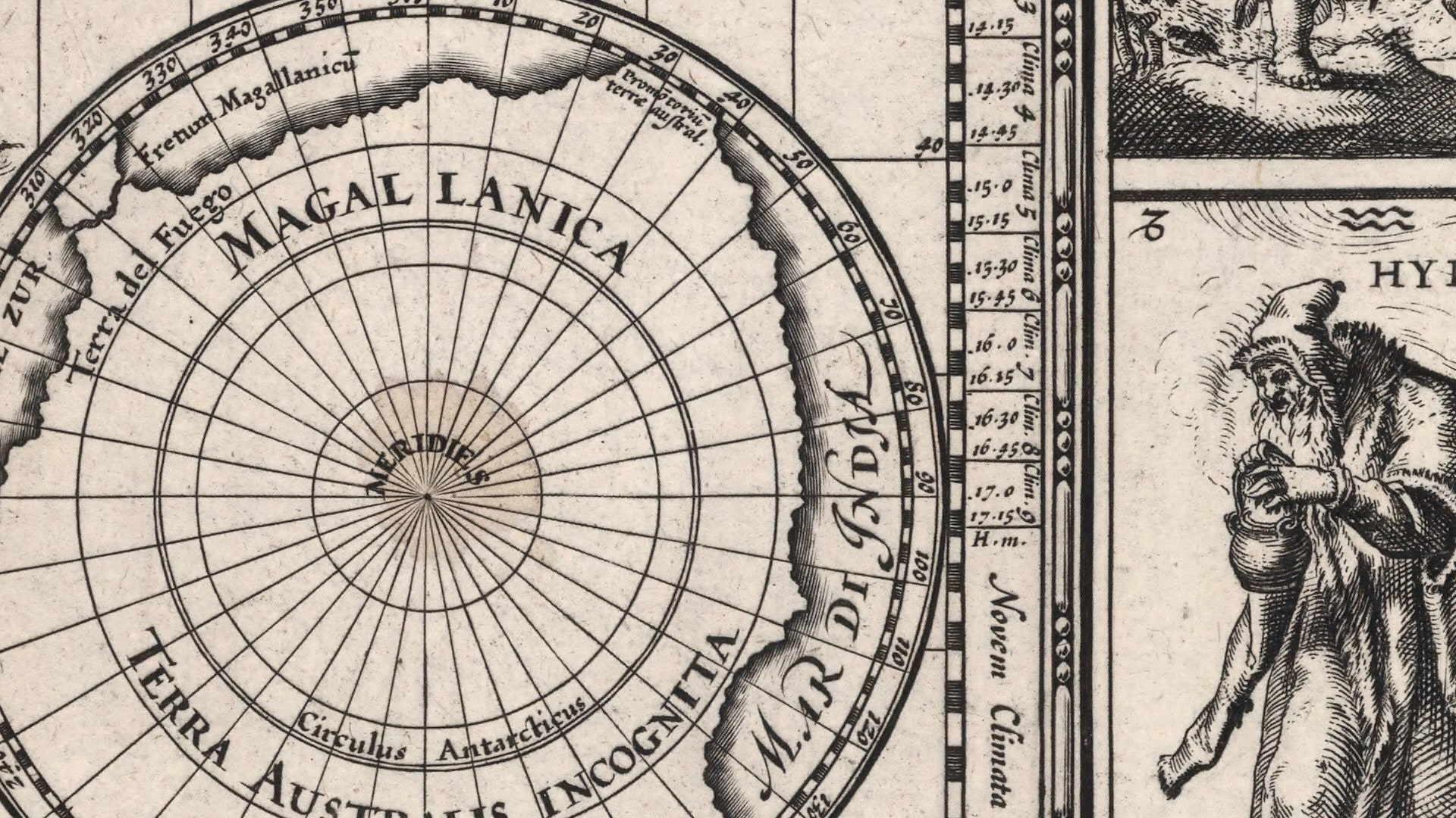 1630 Antique Map, Atlas Map, Pharos, Iupiter Olympicus, Dianae Templum ...