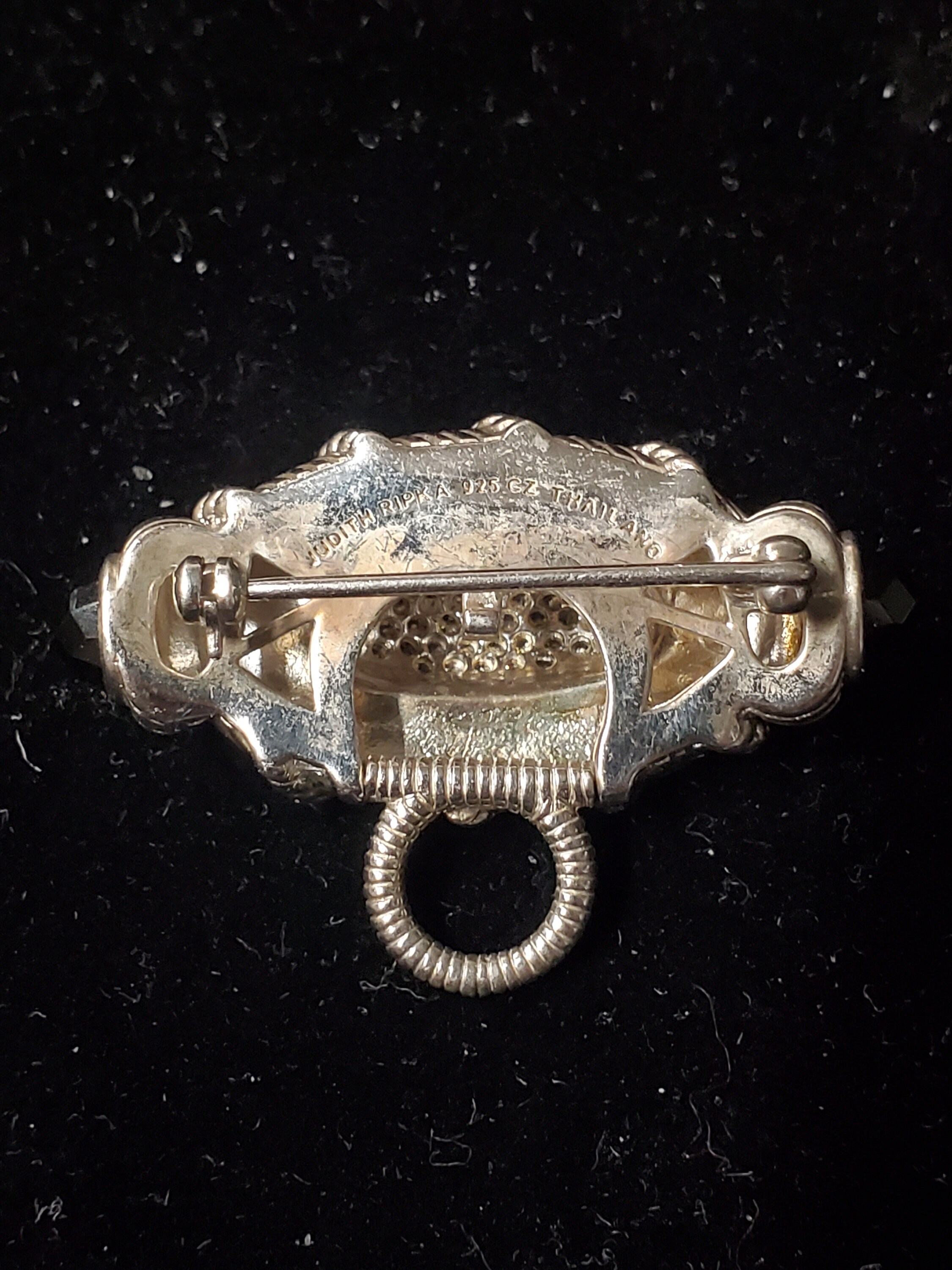 Judith Ripka Sterling Silver Multi Use Brooch Pendant 1 3/8 gb10 - Etsy