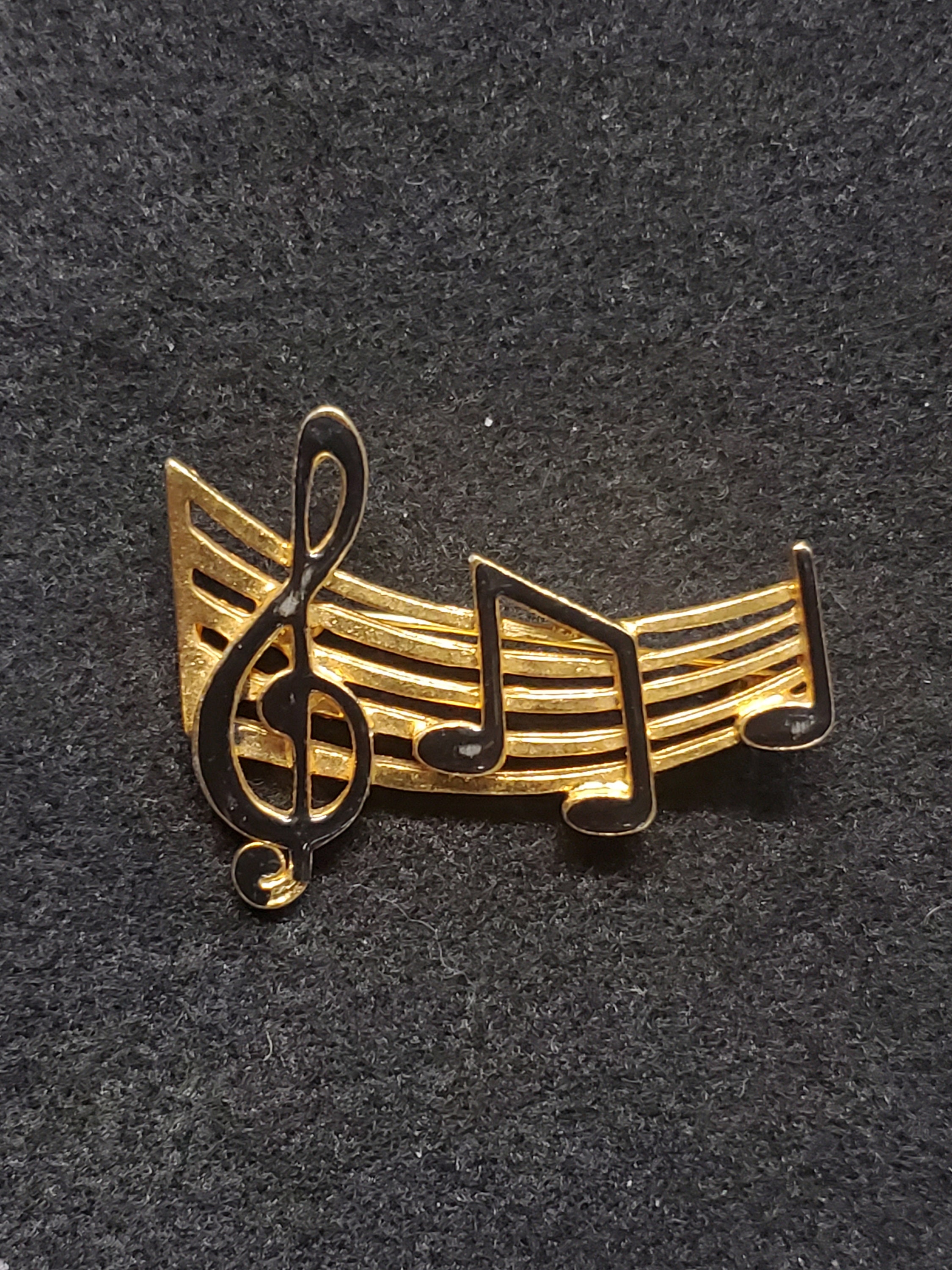 Early Treble Clef Musical Note Brooch 1.75 gb3 - Etsy