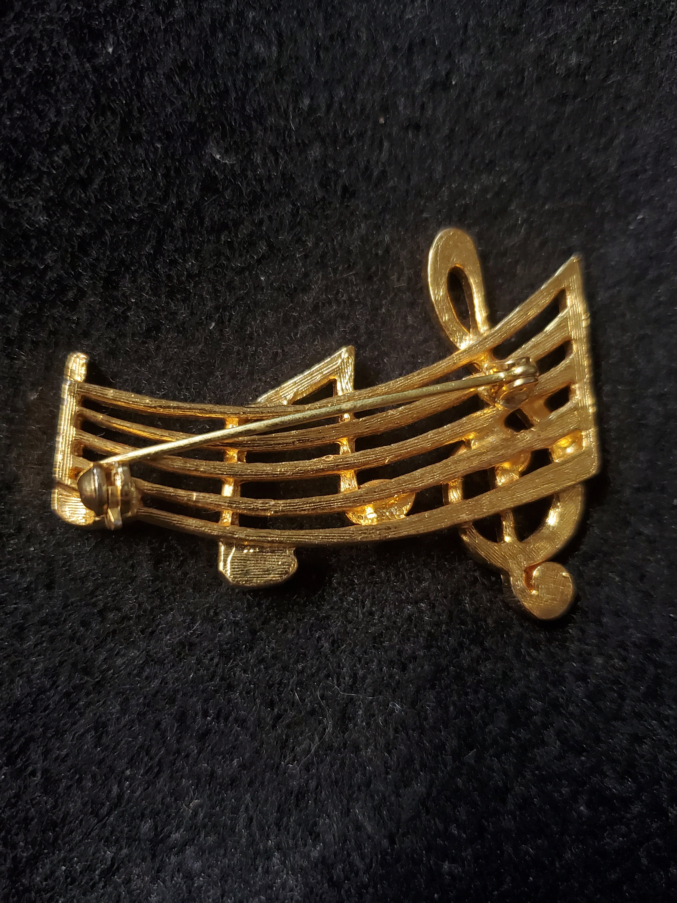 Early Treble Clef Musical Note Brooch 1.75 gb3 - Etsy