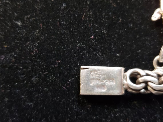 Early Sterling Silver Mexico Mexican Charm Bracelet … - Gem
