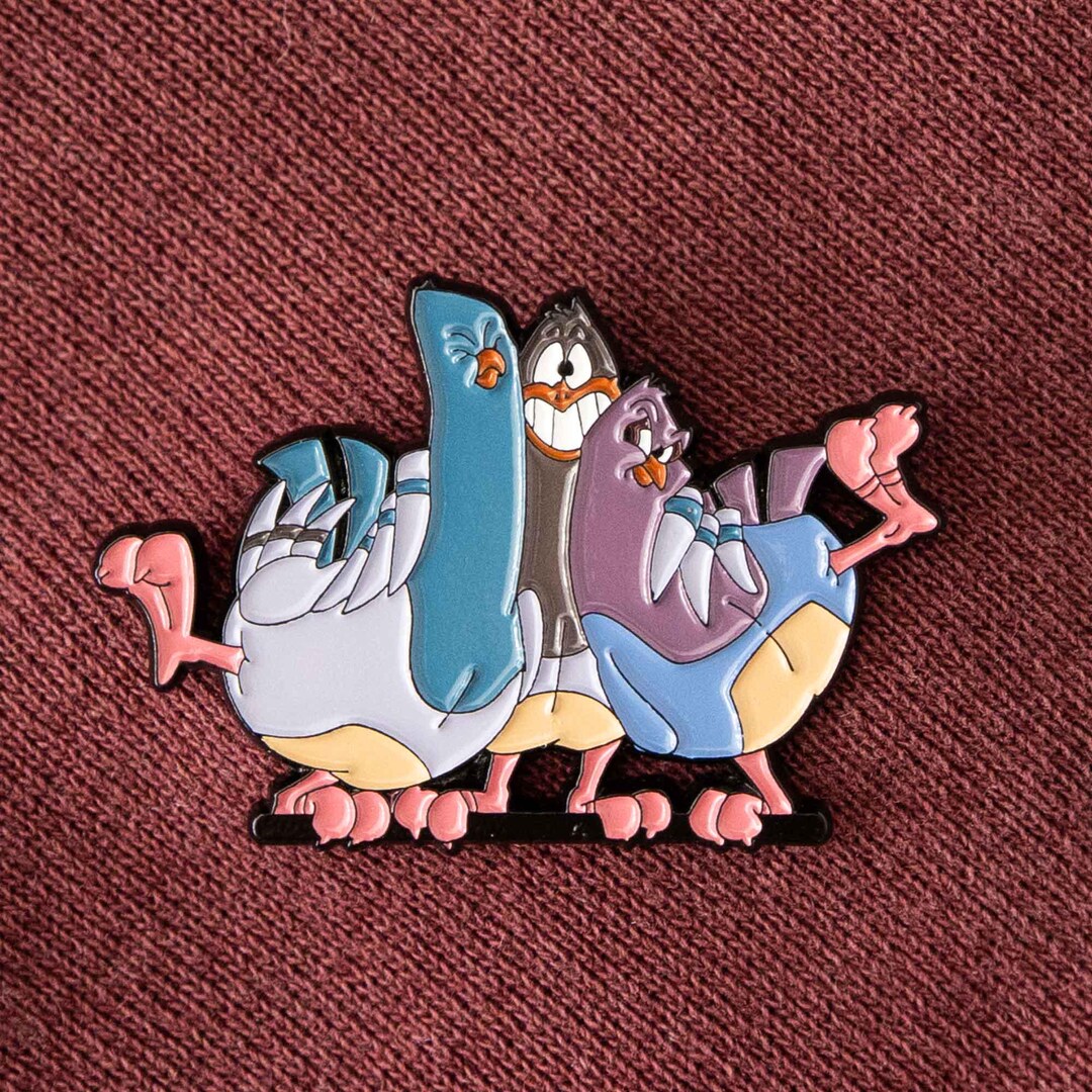 Good Feathers Pigeons Enamel Pin - Etsy