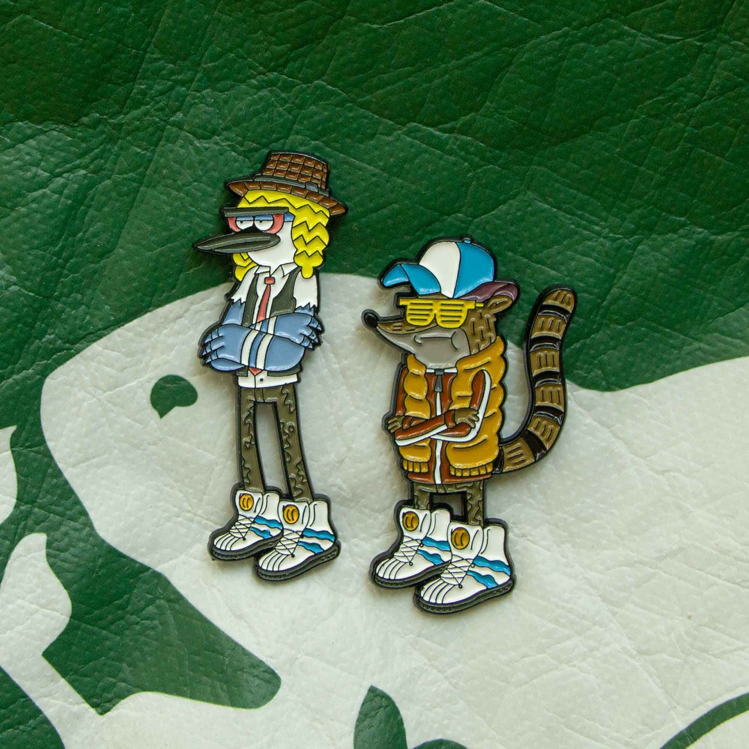 Cool Mordecai and Rigby Enamel Pin Set - Etsy
