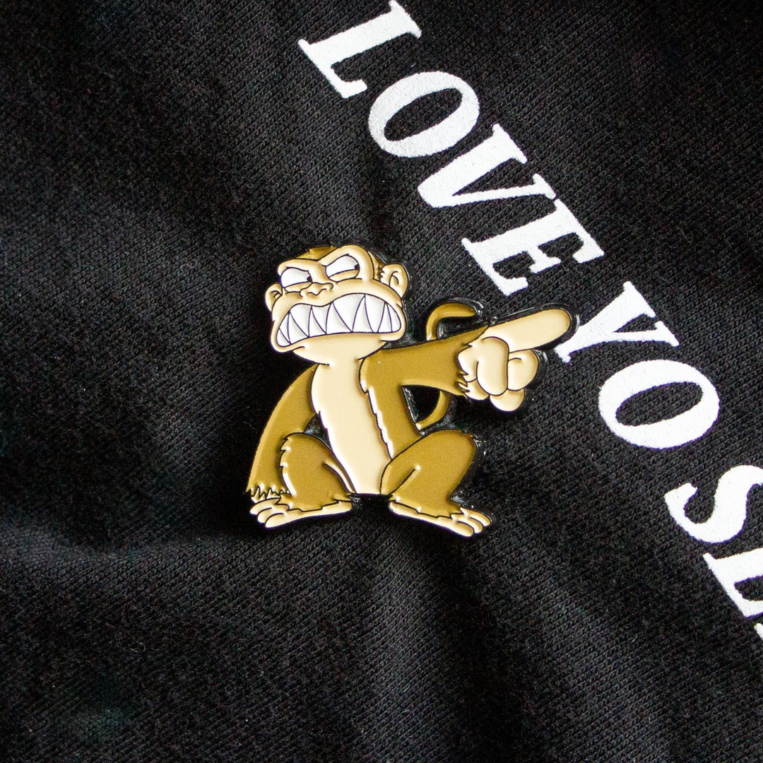 Evil Monkey Soft Enamel Pin - Etsy