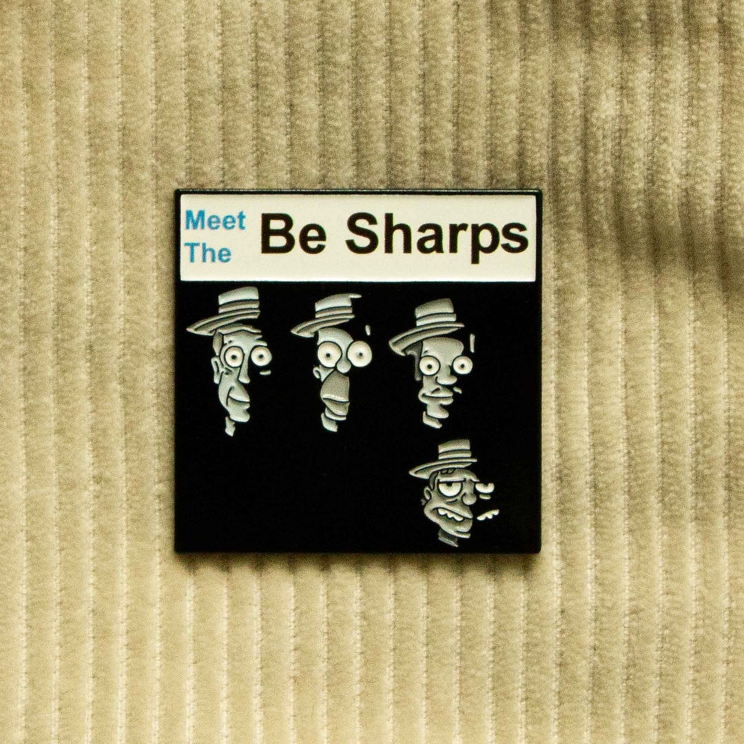 The Be Sharps Soft Enamel Pin - Etsy