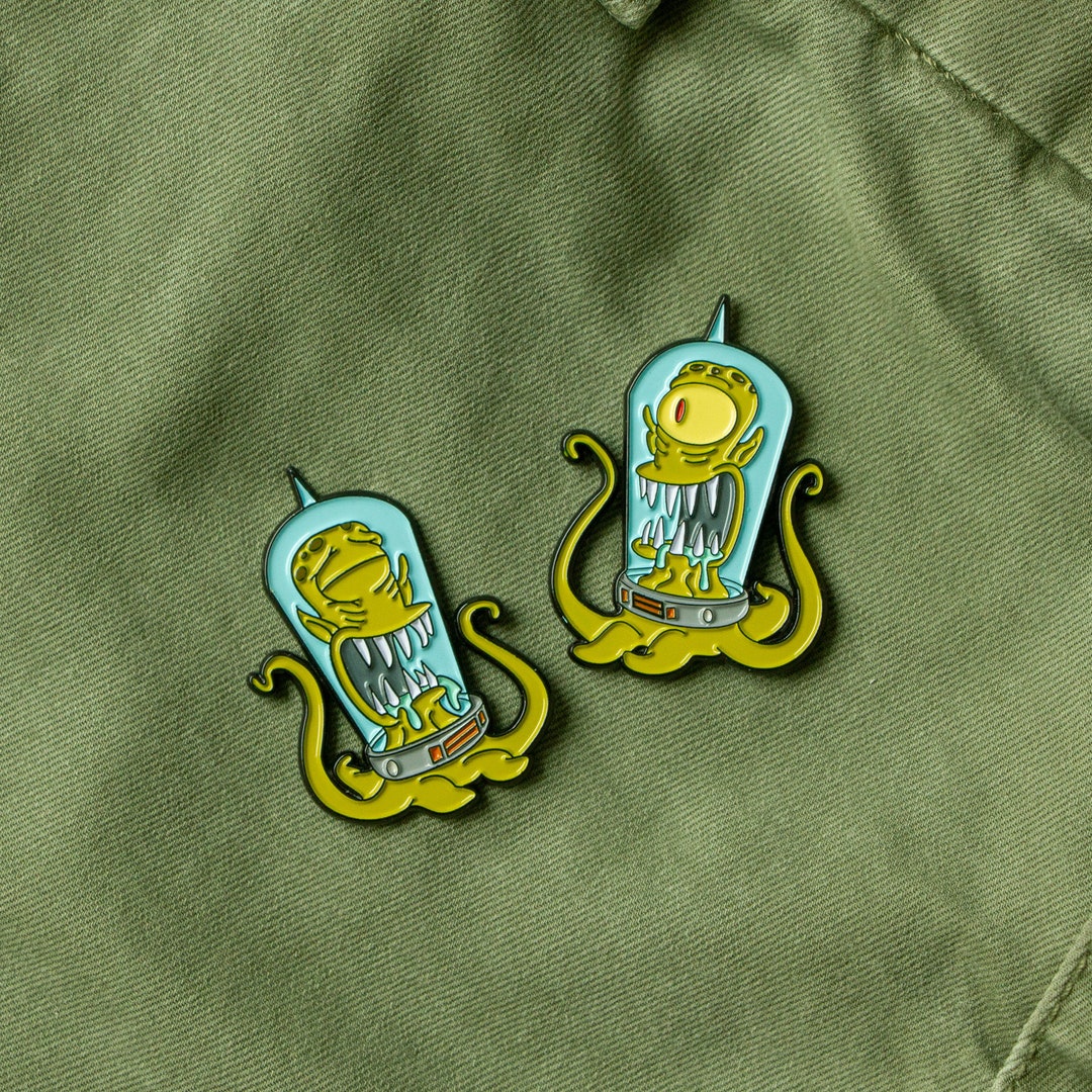 Alien Twins Soft Enamel Pins Set - Etsy