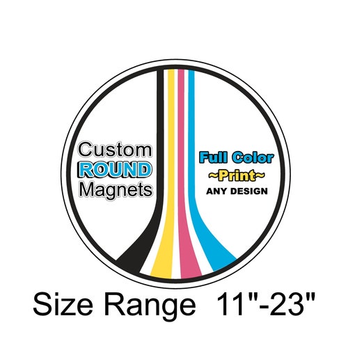 Round Vehicle Magnets Any Size Round Magnets for Truck Doors - Etsy
