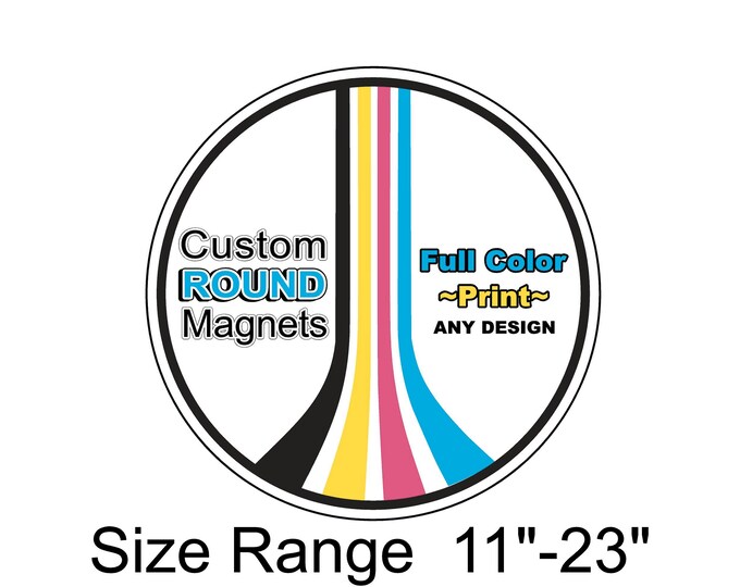 Round Vehicle Magnets Any Size- Round Magnets for Truck Doors- Round ...