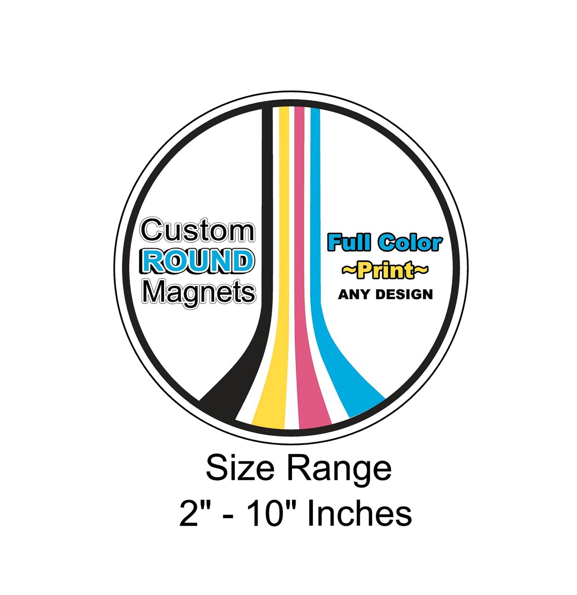 Round Vehicle Magnets Any Size Round Magnets for Truck Doors | Etsy