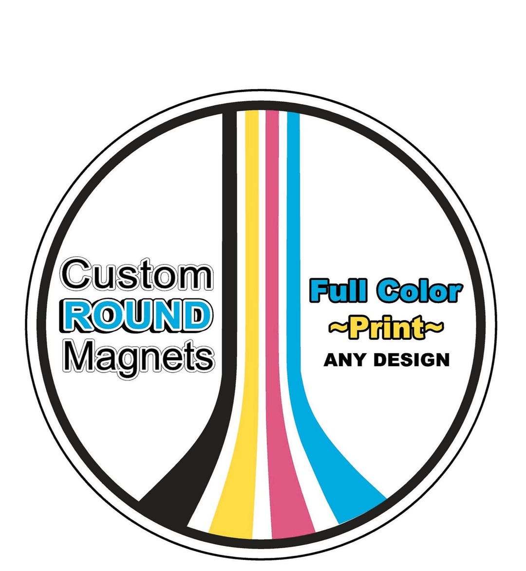 Pack of 10 Round Vehicle Magnets for Business, Sports, or Schools - Etsy