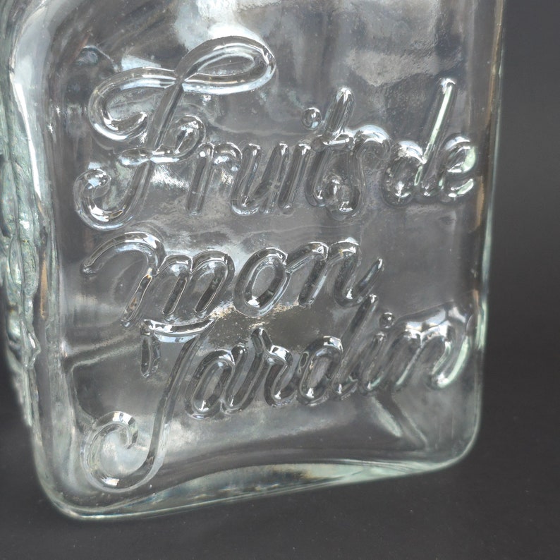 Hermetic Fruits De Mon Jardin My Garden Fruits Glass Canister Vintage ...