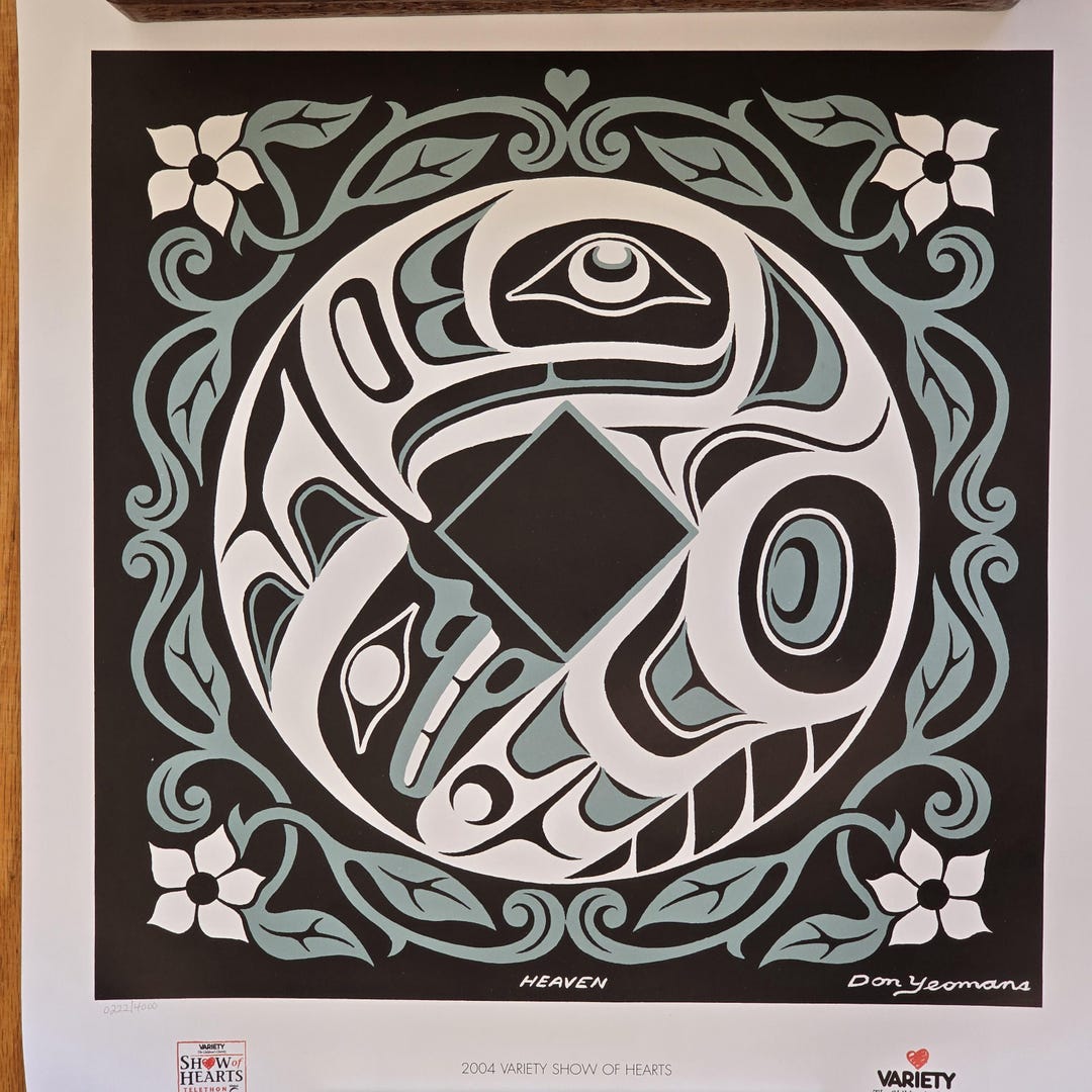 Don Yeomans "heaven" Poster: Limited Edition Haida Art (2004) - Etsy