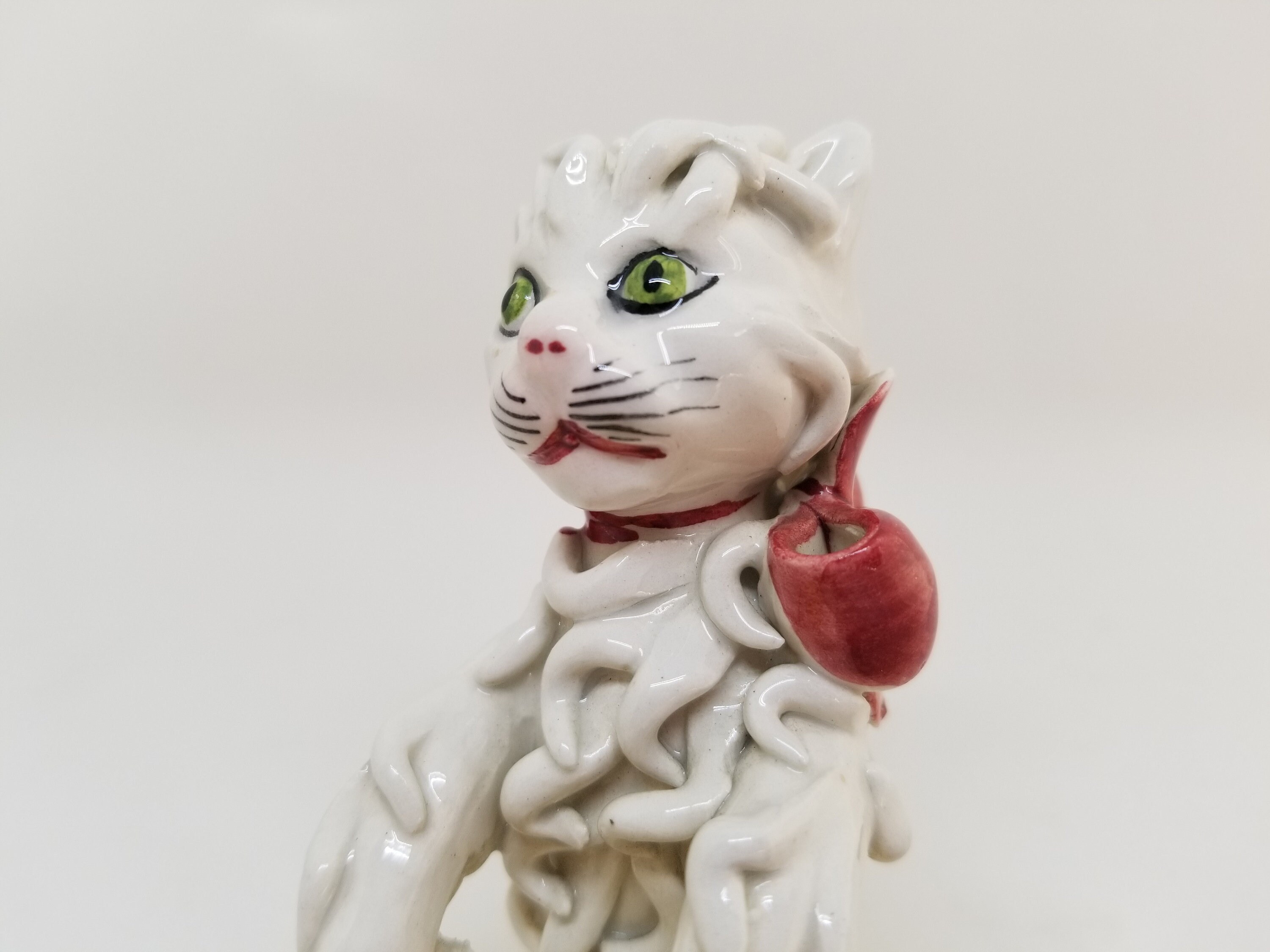 Italian Spaghetti Ceramic Art Cat Piano Pottery Figurine Statue Vintage ...