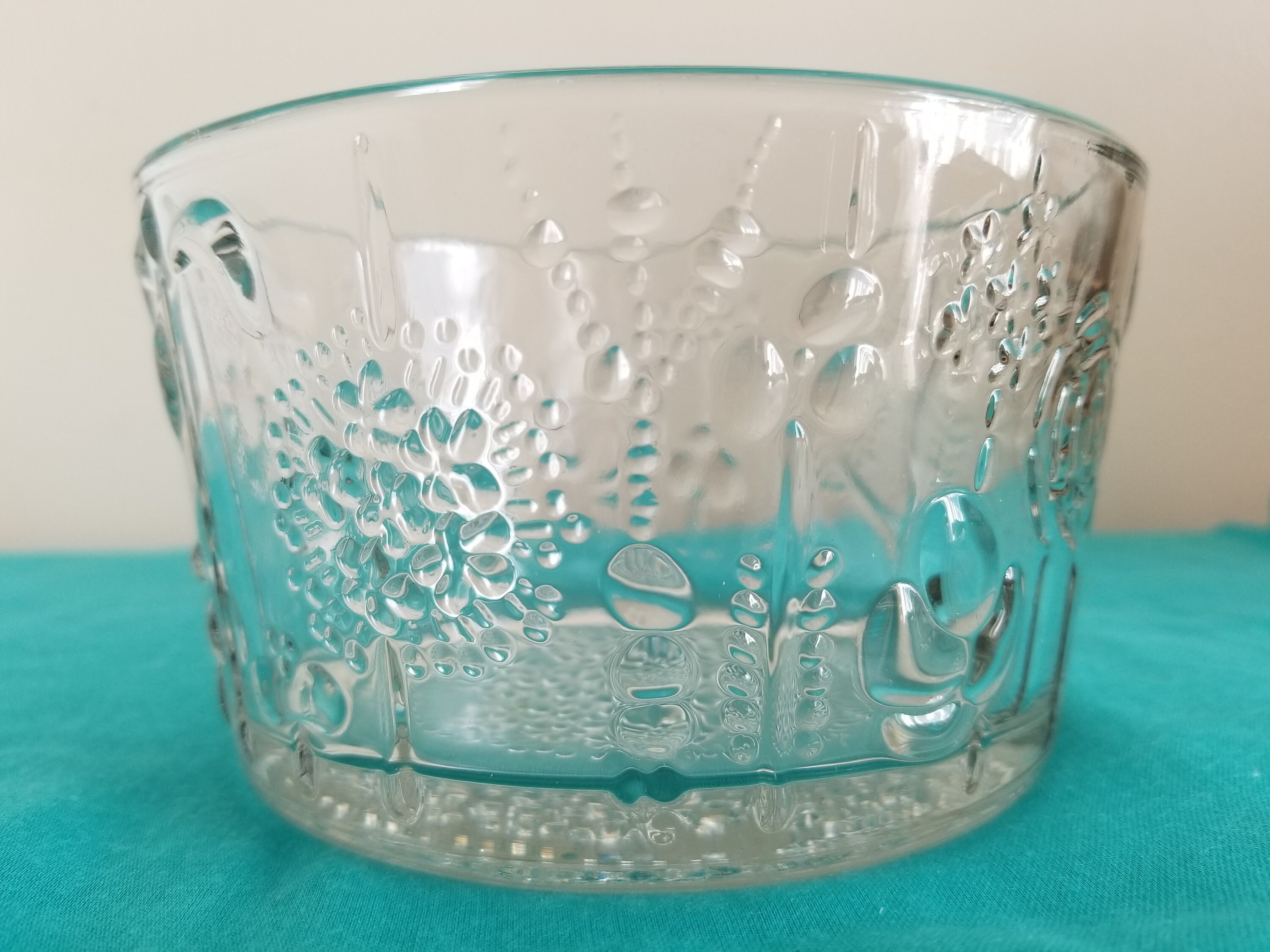 Iittala Flora Oiva Toikka Clear Glass Bowl Finland Vintage - Etsy