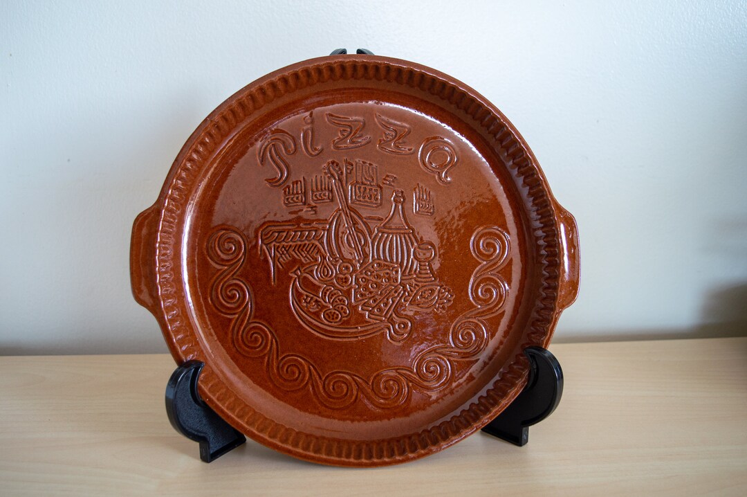 Pizza Pan Ceramic West Germany Bay Cerabak Vintage - Etsy