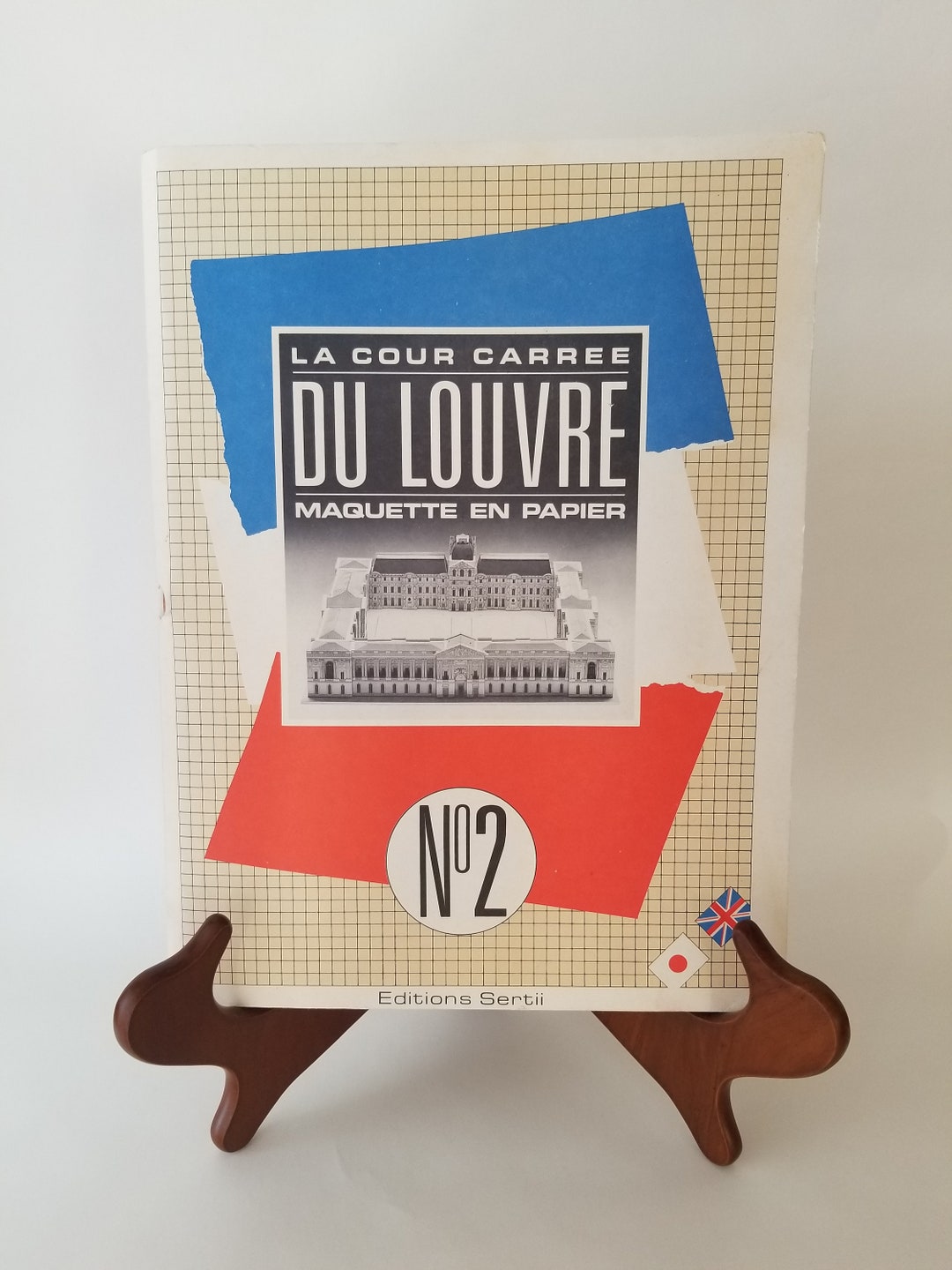 Vintage Misprinted French Cut Out Paper Cardboard Model Book La Cour ...