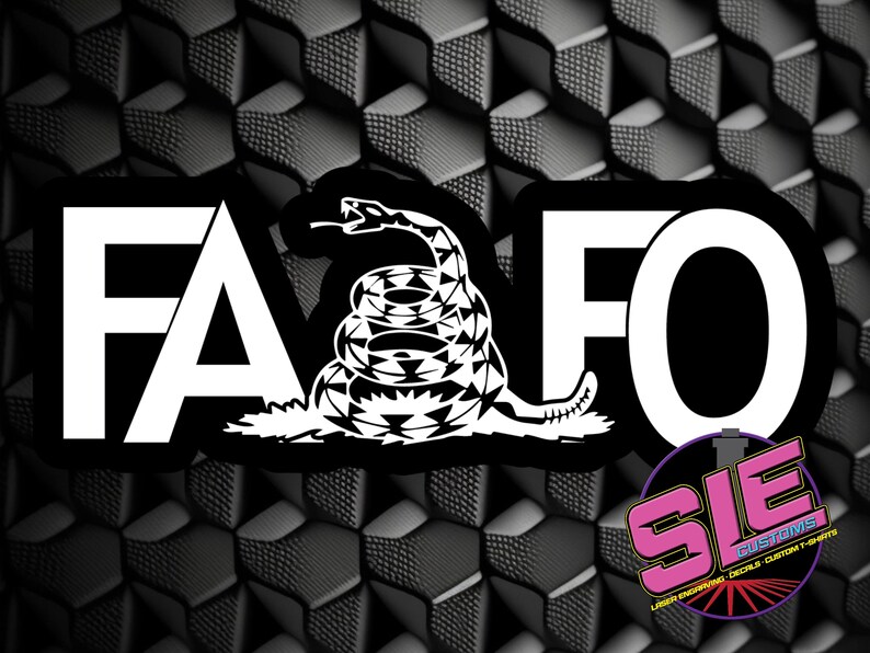 FAFO f Around and Find Out Decal - Etsy