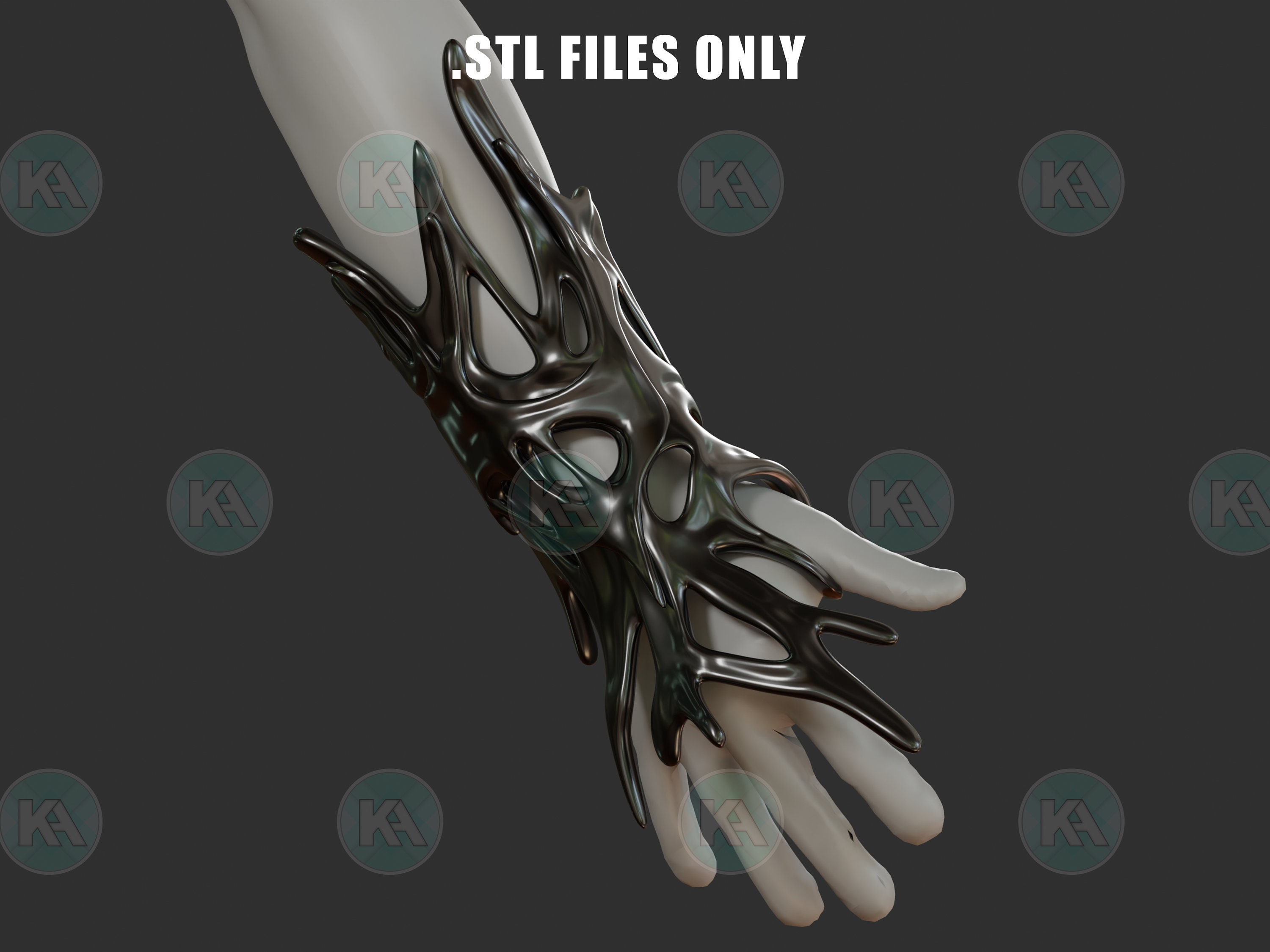 Symbiote Gauntlet 3D Print Model Only - Etsy