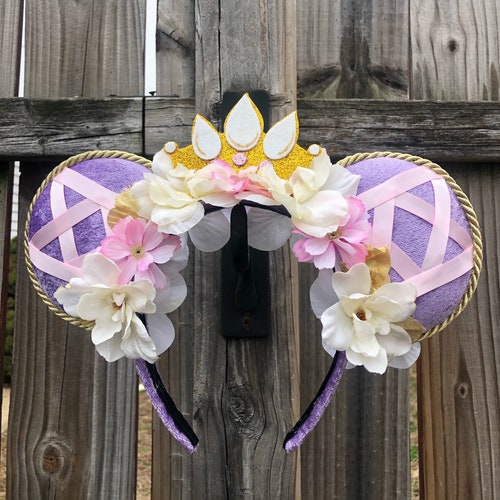 Tangled Inspired Mouse Ears Rapunzel Mickey Ears Tangled | Etsy