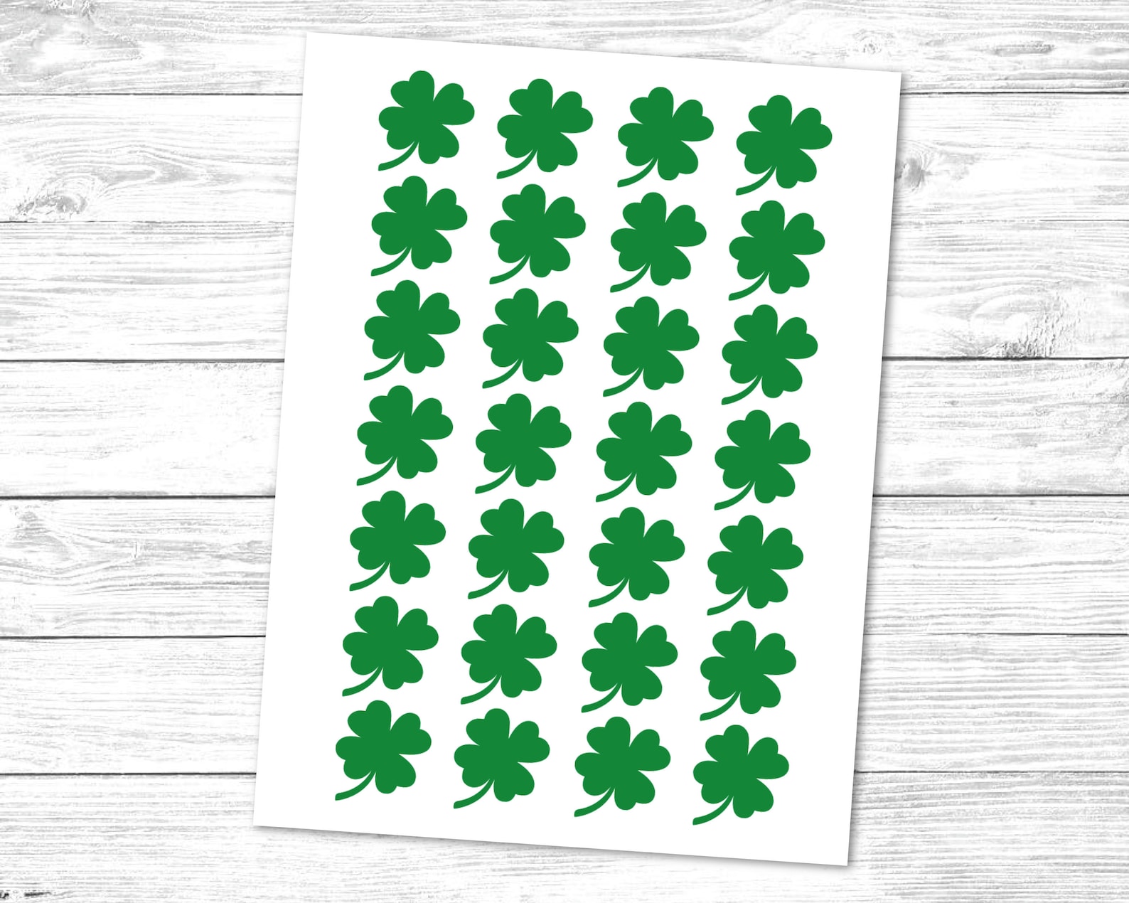 Green Shamrock Sticker Sheet 6 X 8 Sheet - Etsy Canada