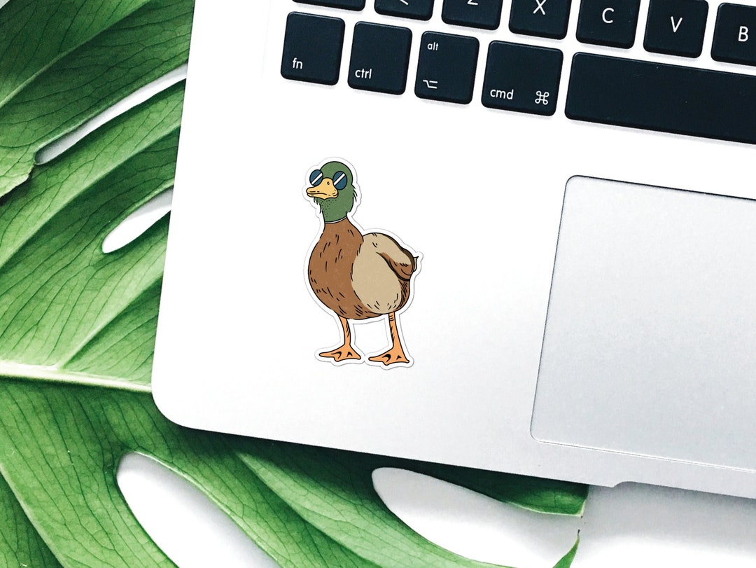 Cool Mallard Duck Sticker Waterproof Printed Vinyl Sticker for Water ...