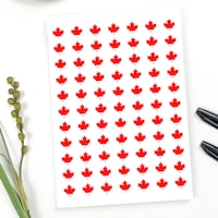 Canada Maple Leaf Sticker Set / 3 Felt Maple Leaf Stickers in Assorted ...
