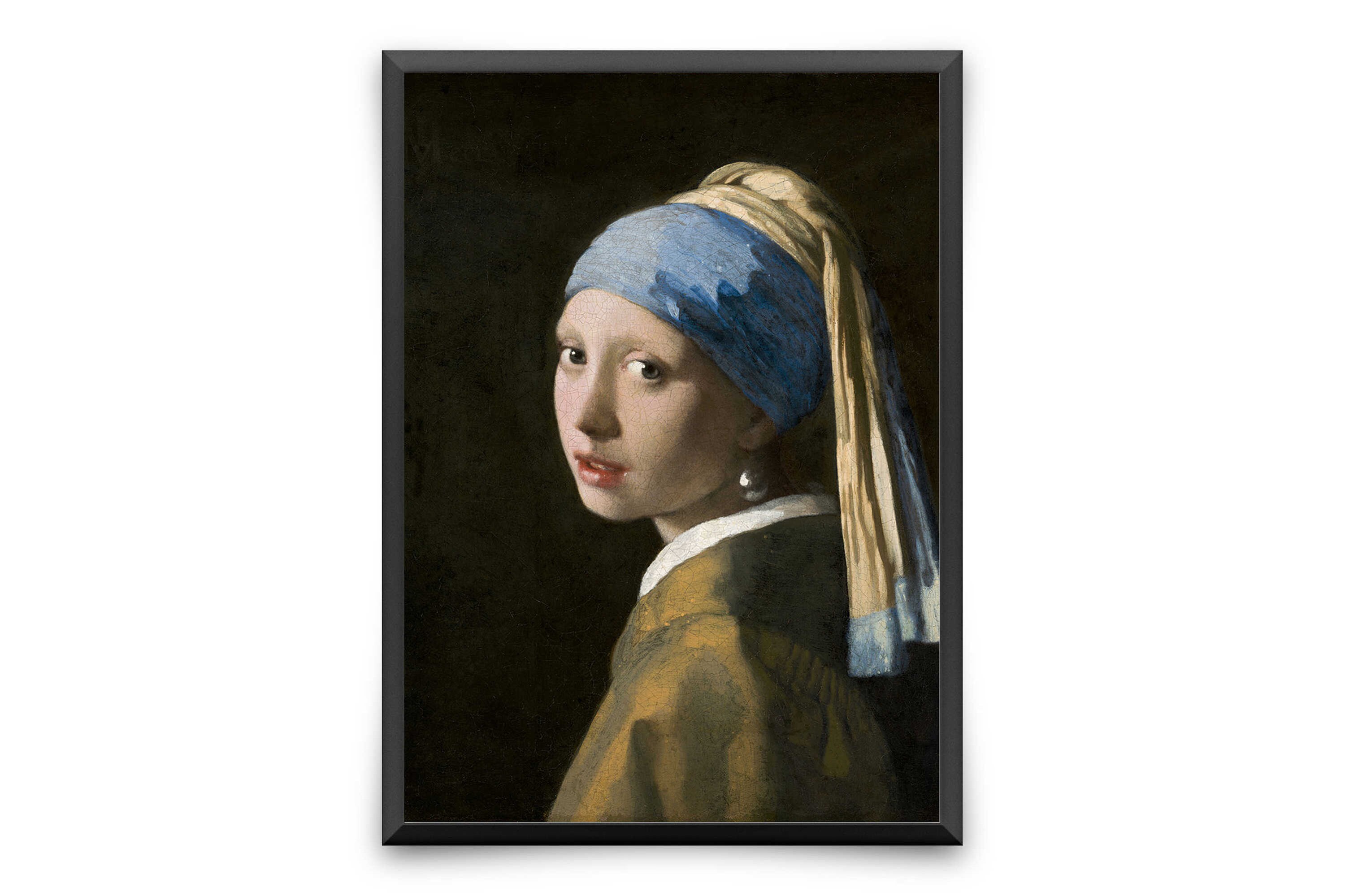 Girl With A Pearl Earring by Johannes Vermeer Print Wall Art - Etsy