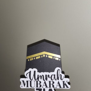 Umrah Mubarak Topper, Cake Topper, Umrah Cake Topper, Personalized ...