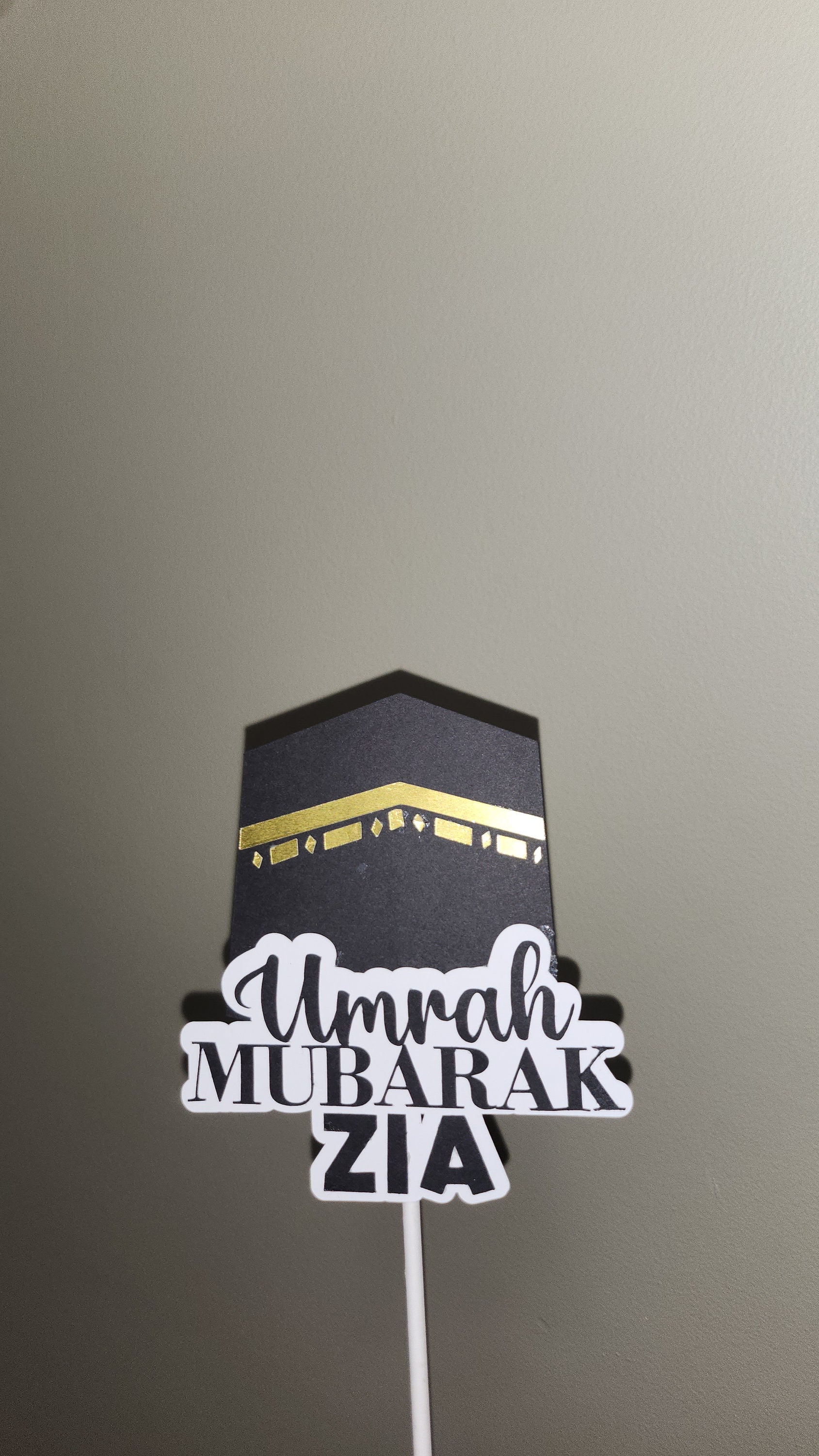 Umrah Mubarak Topper, Cake Topper, Umrah Cake Topper, Personalized ...