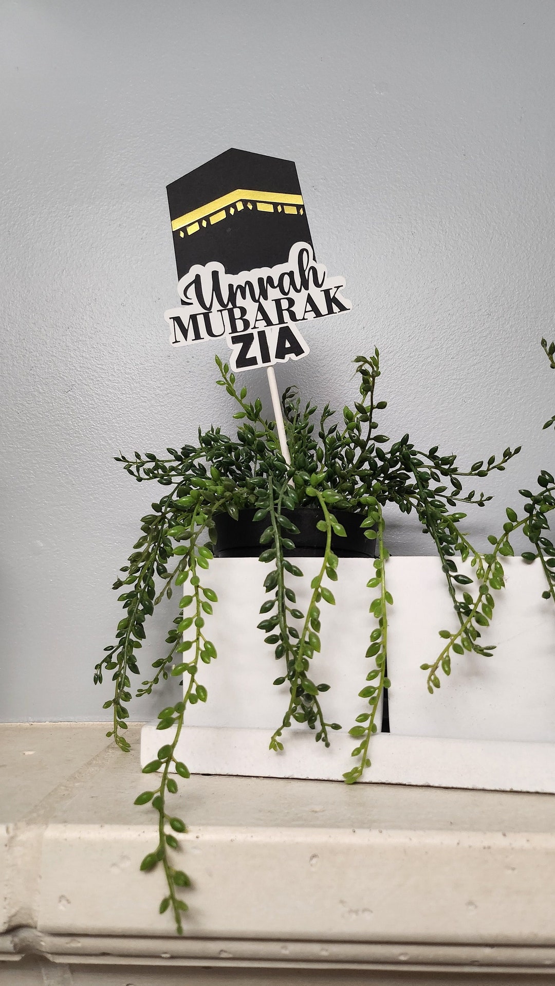 Umrah Mubarak Topper, Cake Topper, Umrah Cake Topper, Personalized ...
