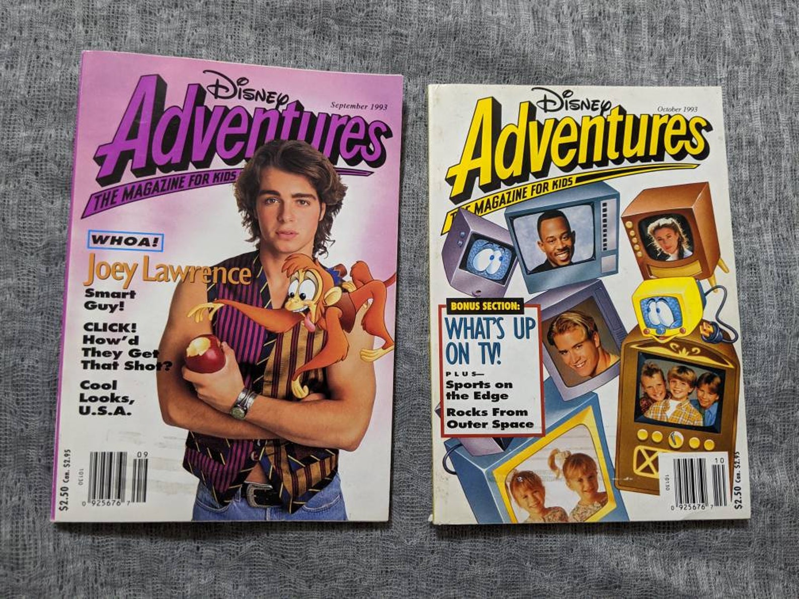 Vintage Disney Adventures Magazines 1992-1993 Joey Lawrence, Macaulay ...