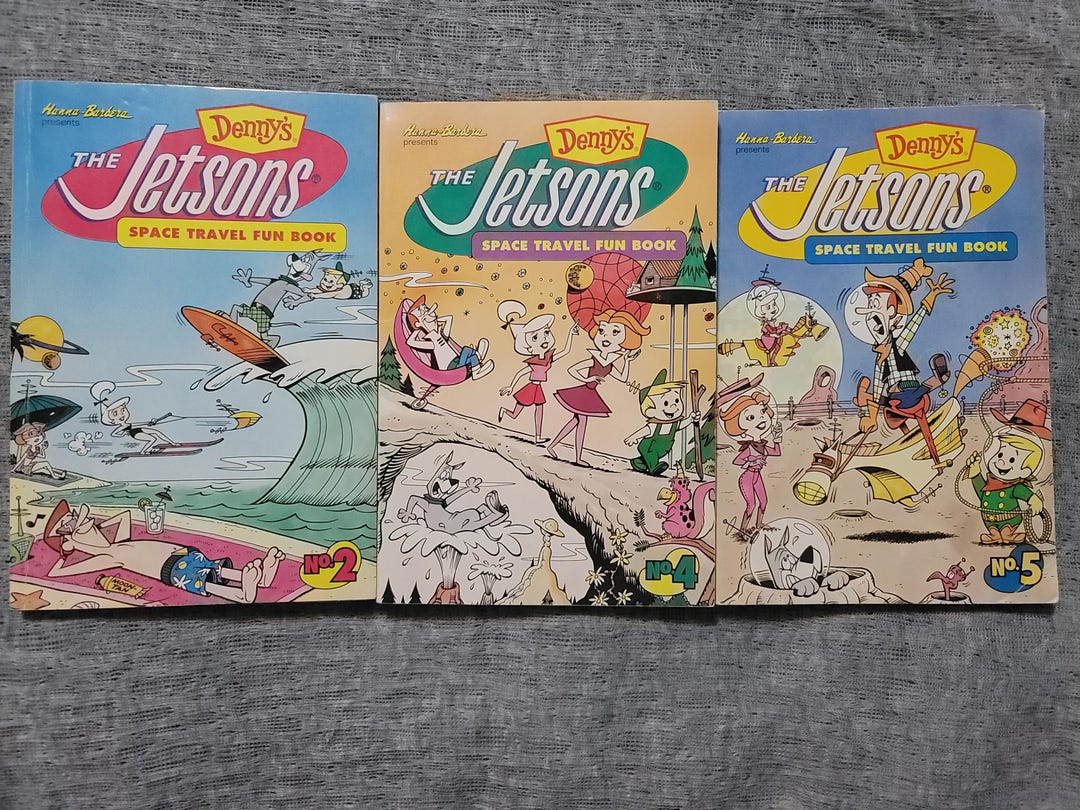 The Jetsons Space Travel Fun Books - Dennys Activity Books - Etsy