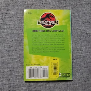 Jurassic Park the Lost World Junior Novelization - Etsy